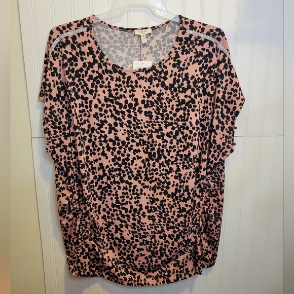 Como Blu | Tops | Nwt Womens Como Blu Animal Print Blouse | Poshmark